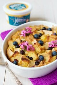 Healthy Lemon Blueberry Breakfast Strata {Gluten Free} - Recipes to Nourish