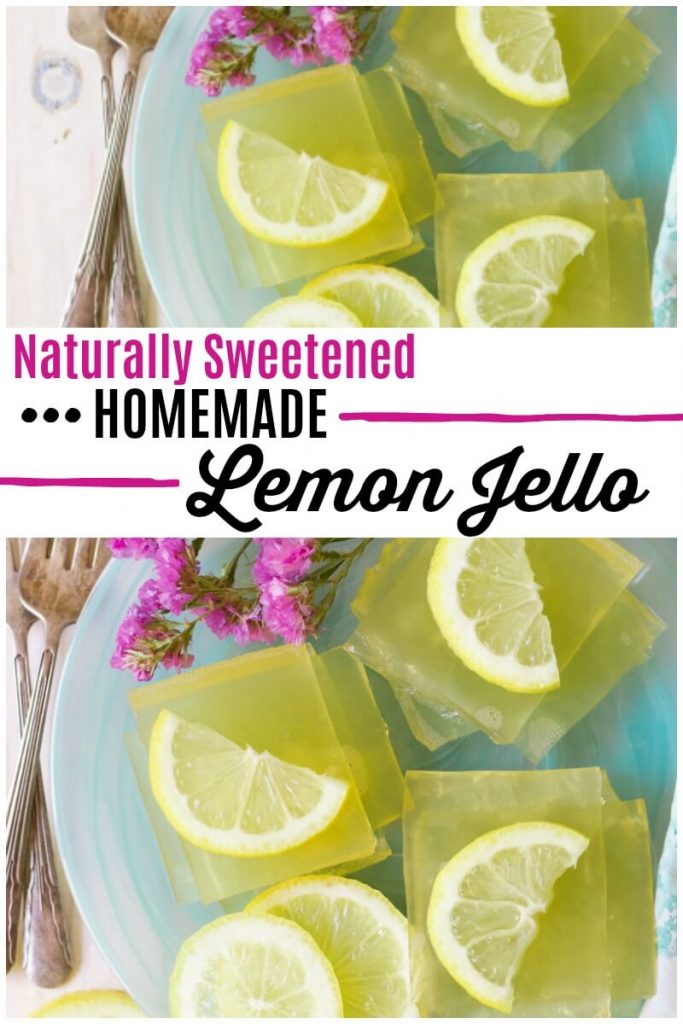 Naturally Sweetened Homemade Lemon Jello | Recipes to Nourish