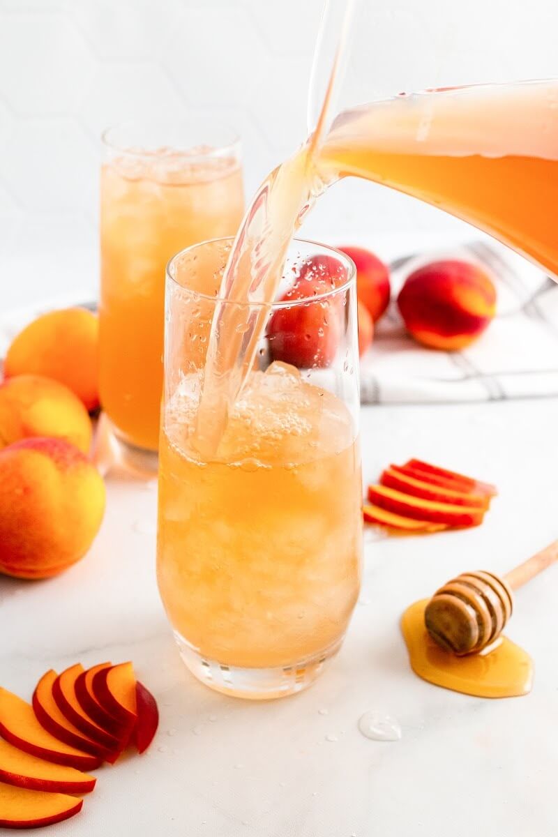 Southern Fresh Peach Sweet Tea (no sugar, real food, paleo, dairy-free ...