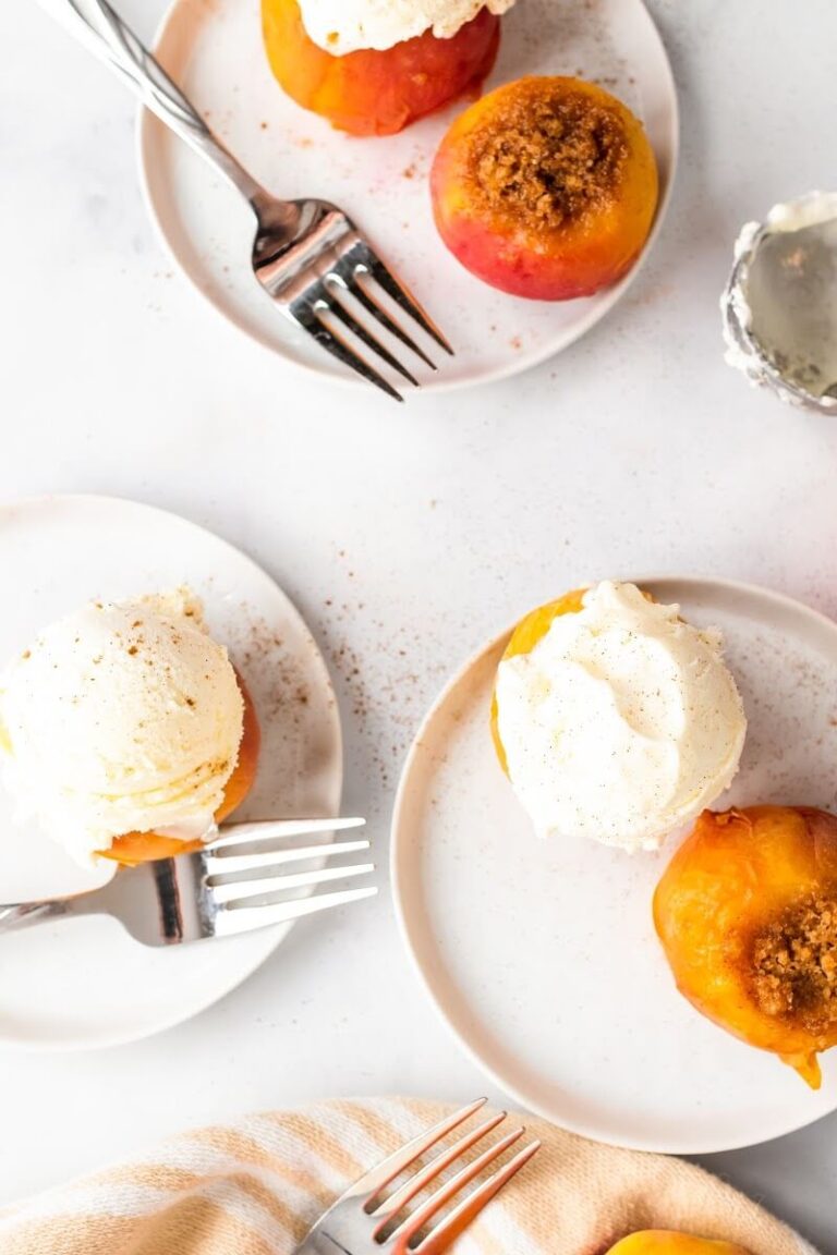 Instant Pot Stuffed Peaches (real food, gluten-free) | Recipes to Nourish