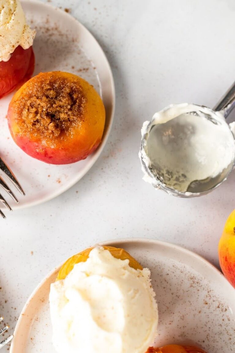 Instant Pot Stuffed Peaches (real food, gluten-free) | Recipes to Nourish