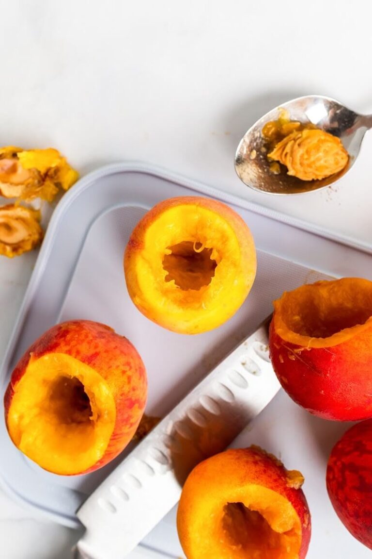 Instant Pot Stuffed Peaches (real food, gluten-free) | Recipes to Nourish