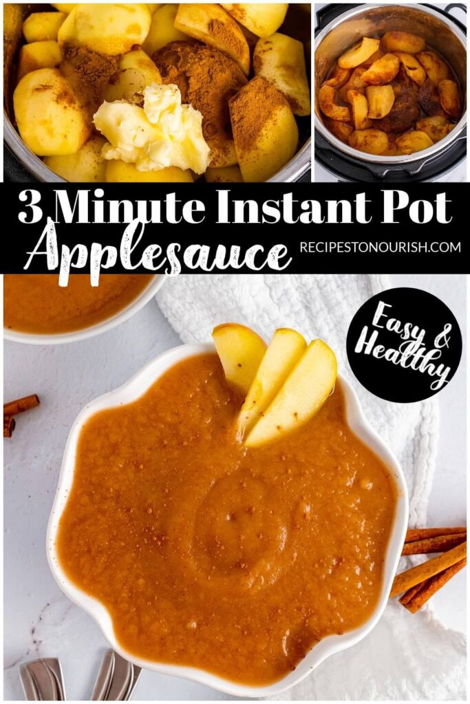 3 Minute Instant Pot Applesauce | Recipes to Nourish