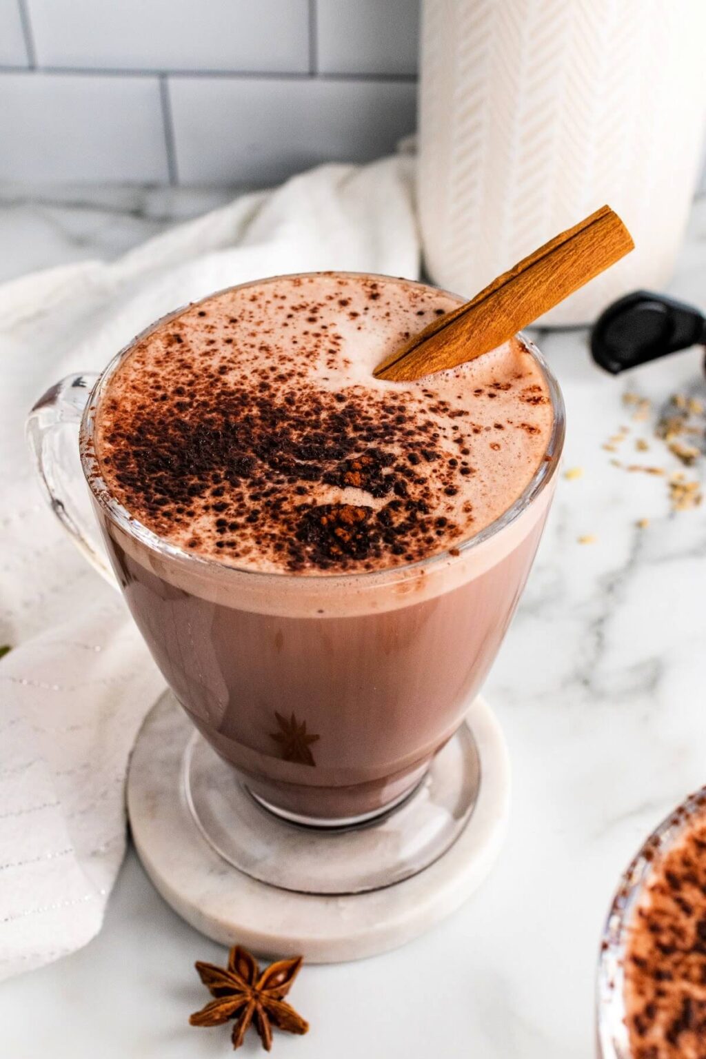 Honey Sweetened Chai Hot Chocolate | Recipes to Nourish